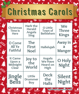 Christmas Carols Bingo