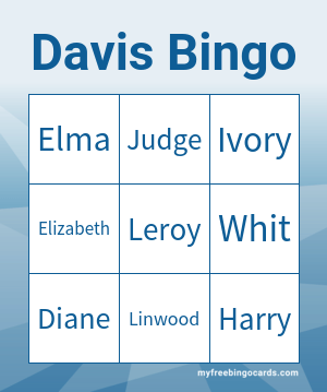 Davis Bingo