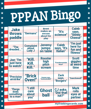 PPPAN Bingo