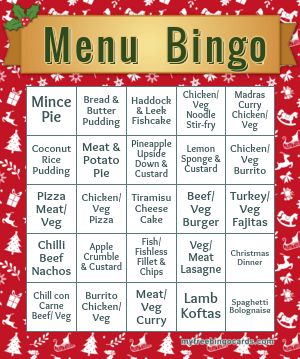 Menu Bingo