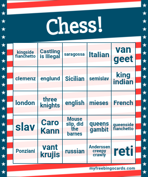 Chess! Bingo
