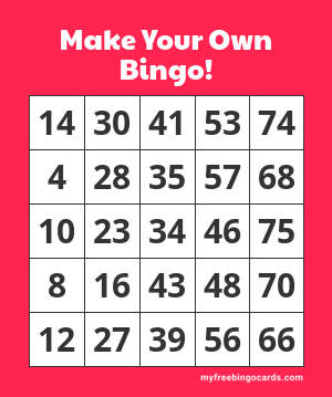 Make Your Own Bingo!