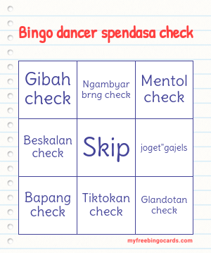 Bingo dancer spendasa check