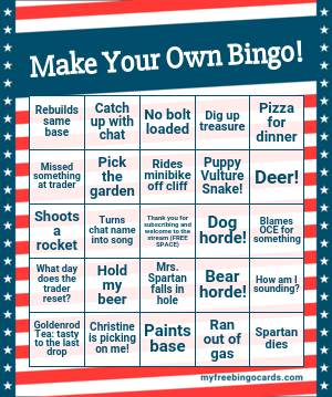 Print 100+ Make Your Own Bingo! Cards