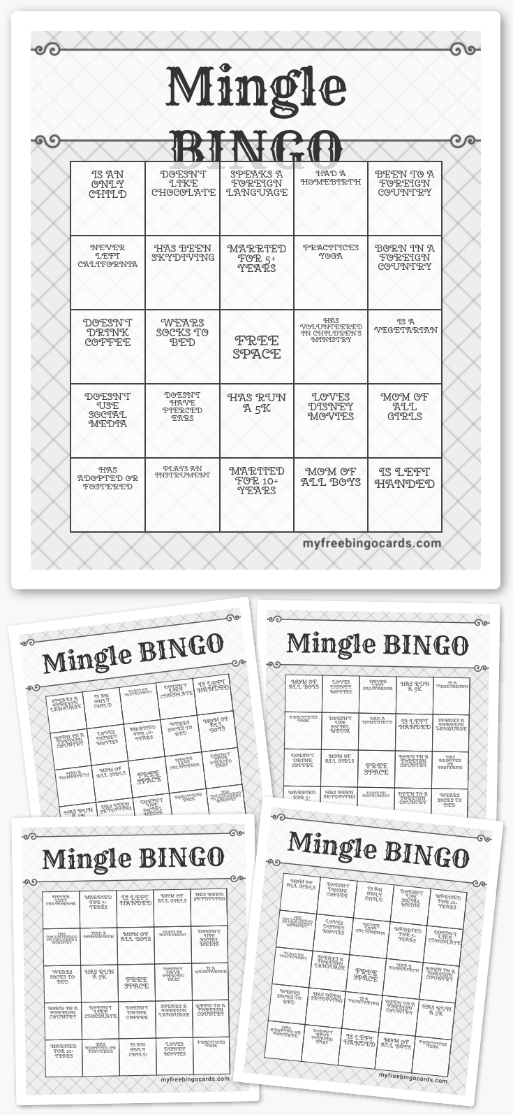 Virtual Mingle BINGO