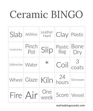 Ceramic BINGO