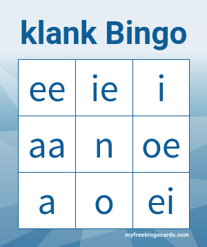 klank Bingo