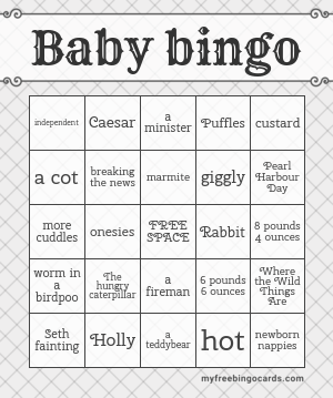 Print 100+ Baby bingo Cards