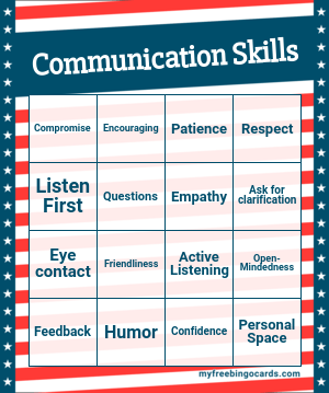 Print 100+ Communication Skills Bingo Cards