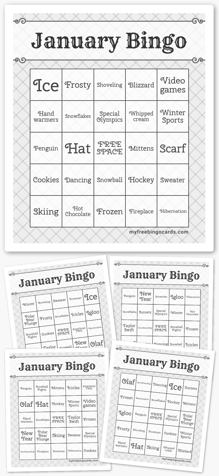 Virtual January Bingo