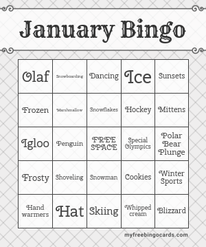 January Bingo