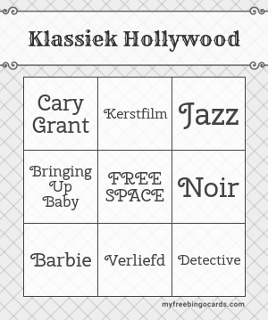 Klassiek Hollywood Bingo
