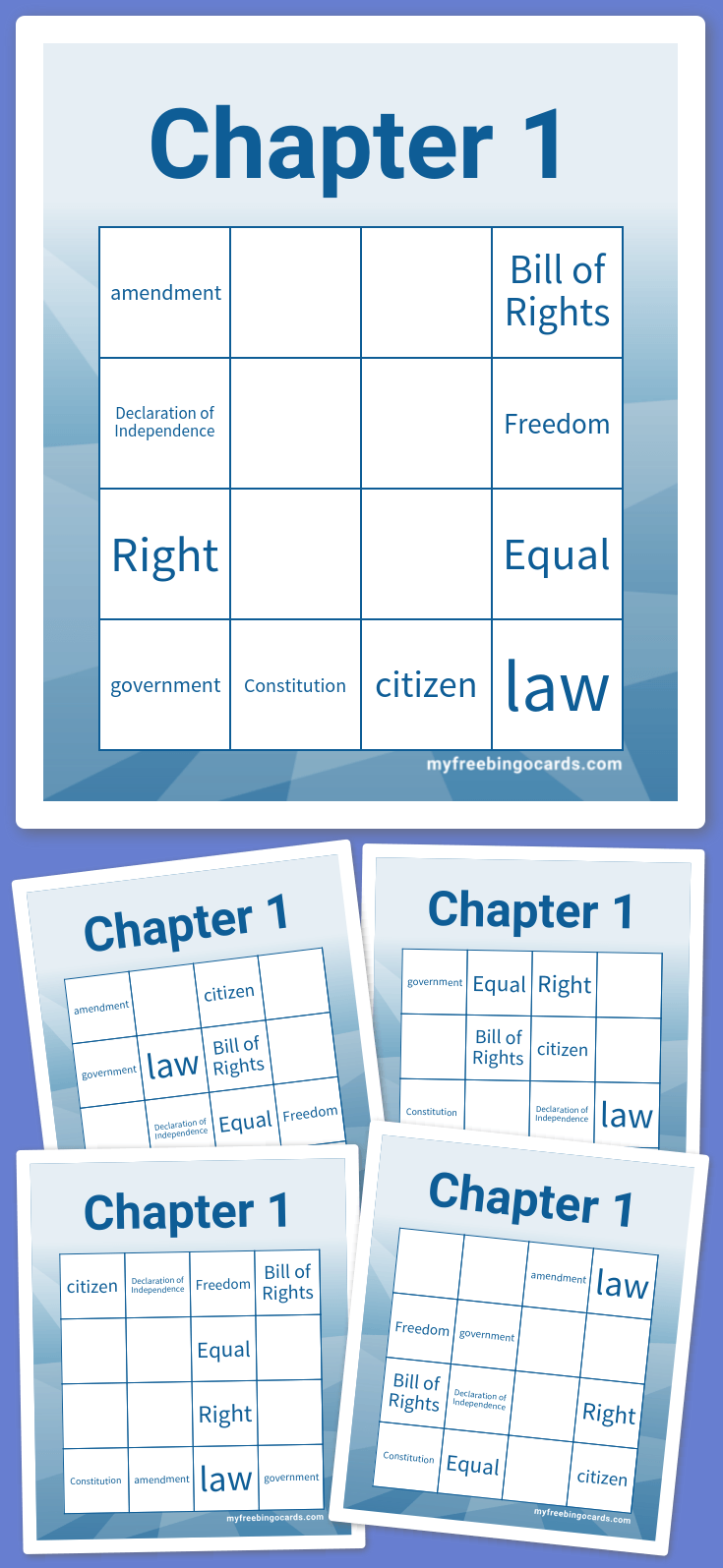 Virtual Chapter 1 Bingo