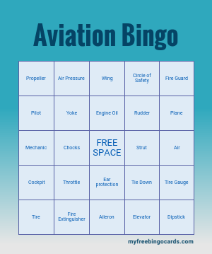 Aviation Bingo