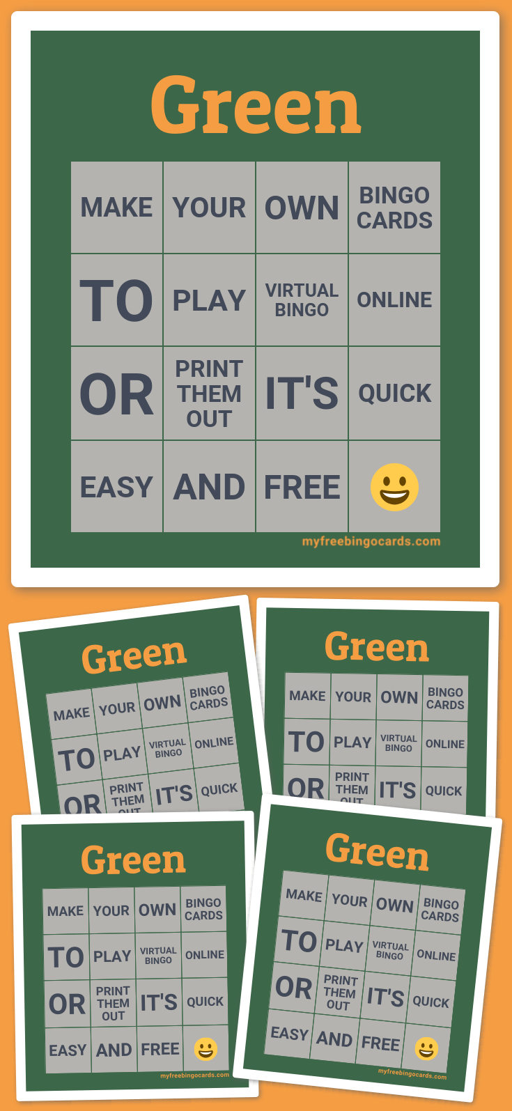 Virtual Green Bingo