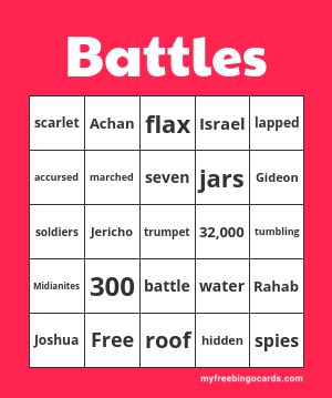 Battles Bingo