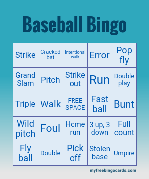 Baseball Bingo