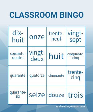 CLASSROOM BINGO
