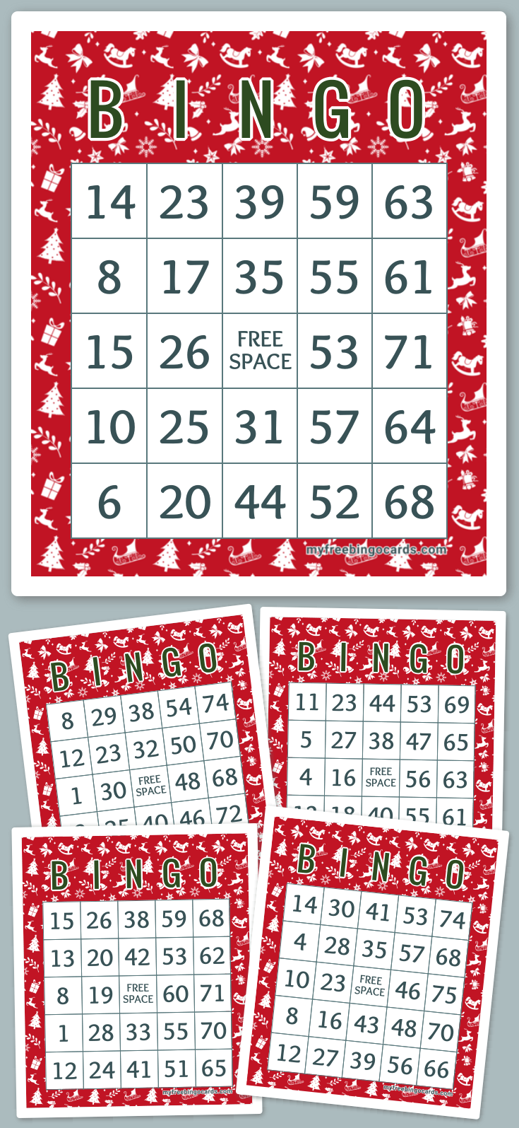 Virtual 1-75 Number Bingo