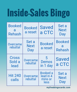 Inside-Sales Bingo