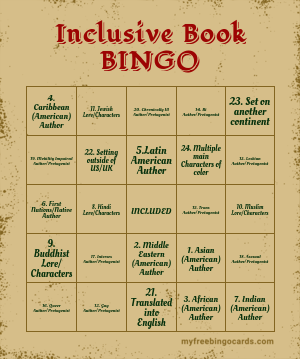 Print 100+ Inclusive Book BINGO Cards