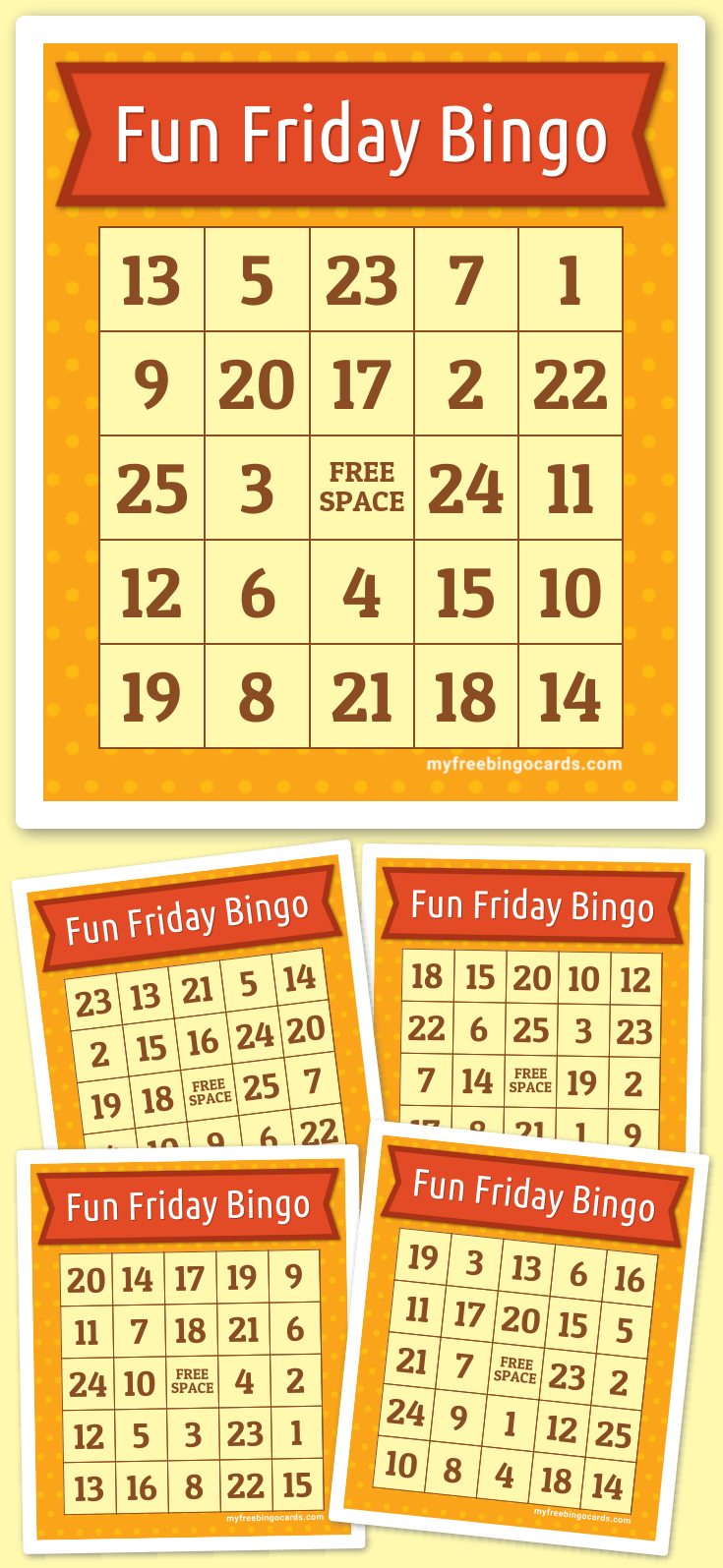 Virtual Fun Friday Bingo