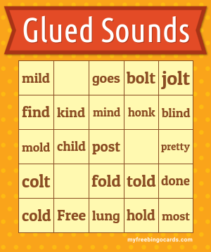 Glued Sounds Bingo