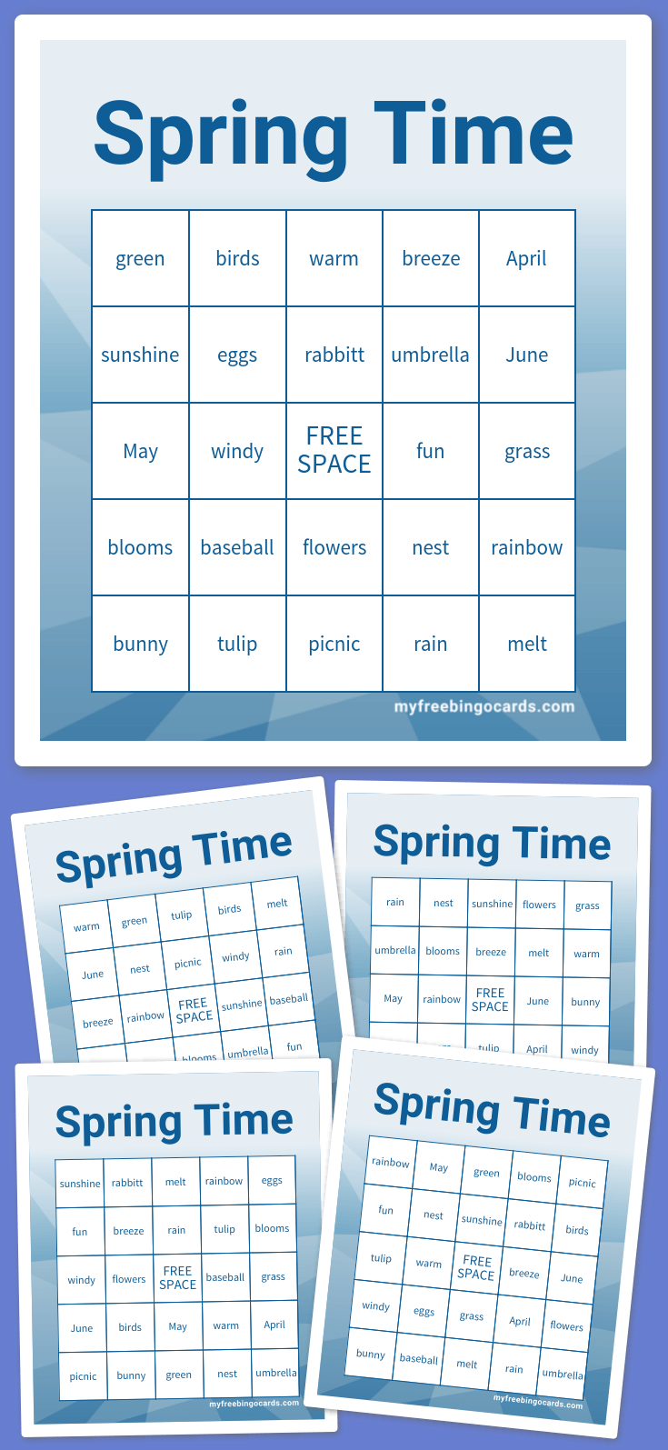Virtual Spring Time Bingo