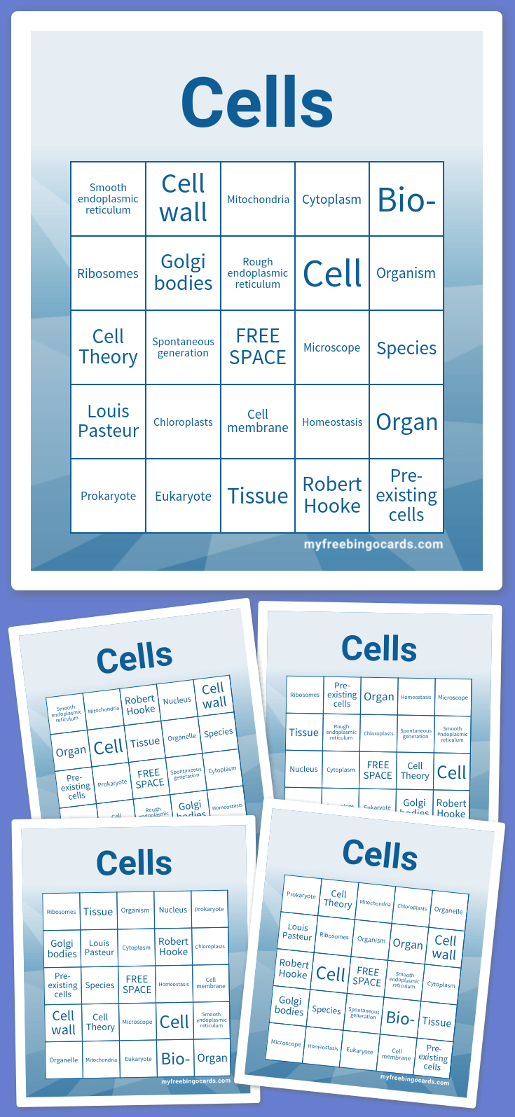 Virtual Cells Bingo