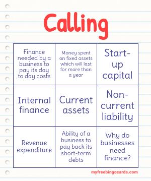 Print 100+ Calling Bingo Cards