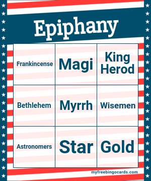 Epiphany Bingo