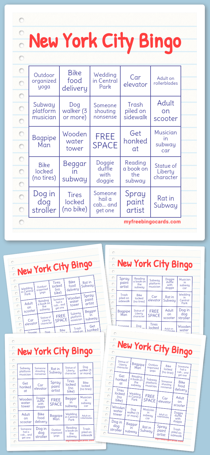 Virtual New York City Bingo