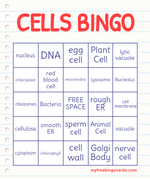CELLS BINGO