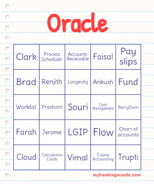 Oracle Bingo