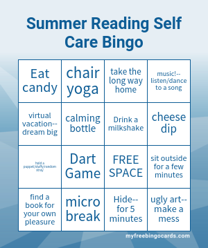 Summer Reading Self Care Bingo