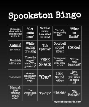 Spookston Bingo