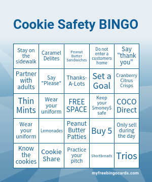 Print 100+ Cookie Safety BINGO Cards