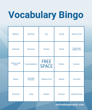 Vocabulary Bingo