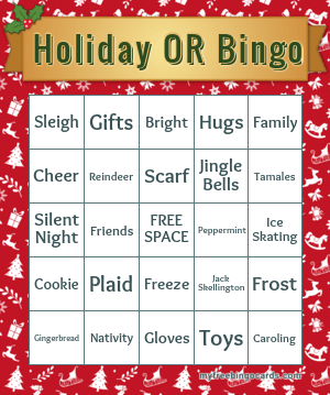 Holiday OR Bingo