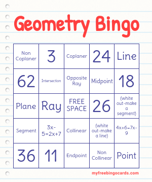 Geometry Bingo
