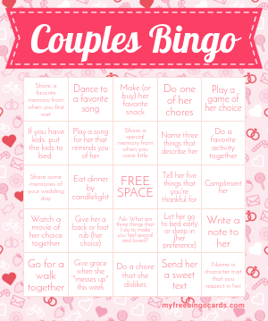 Couples Bingo