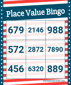 Print 100+ Place Value Bingo Cards