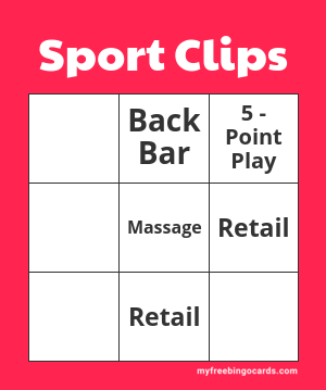 Sport Clips Bingo