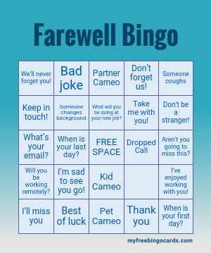 Farewell Bingo