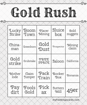 Gold Rush Bingo