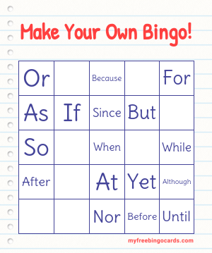 Make Your Own Bingo!