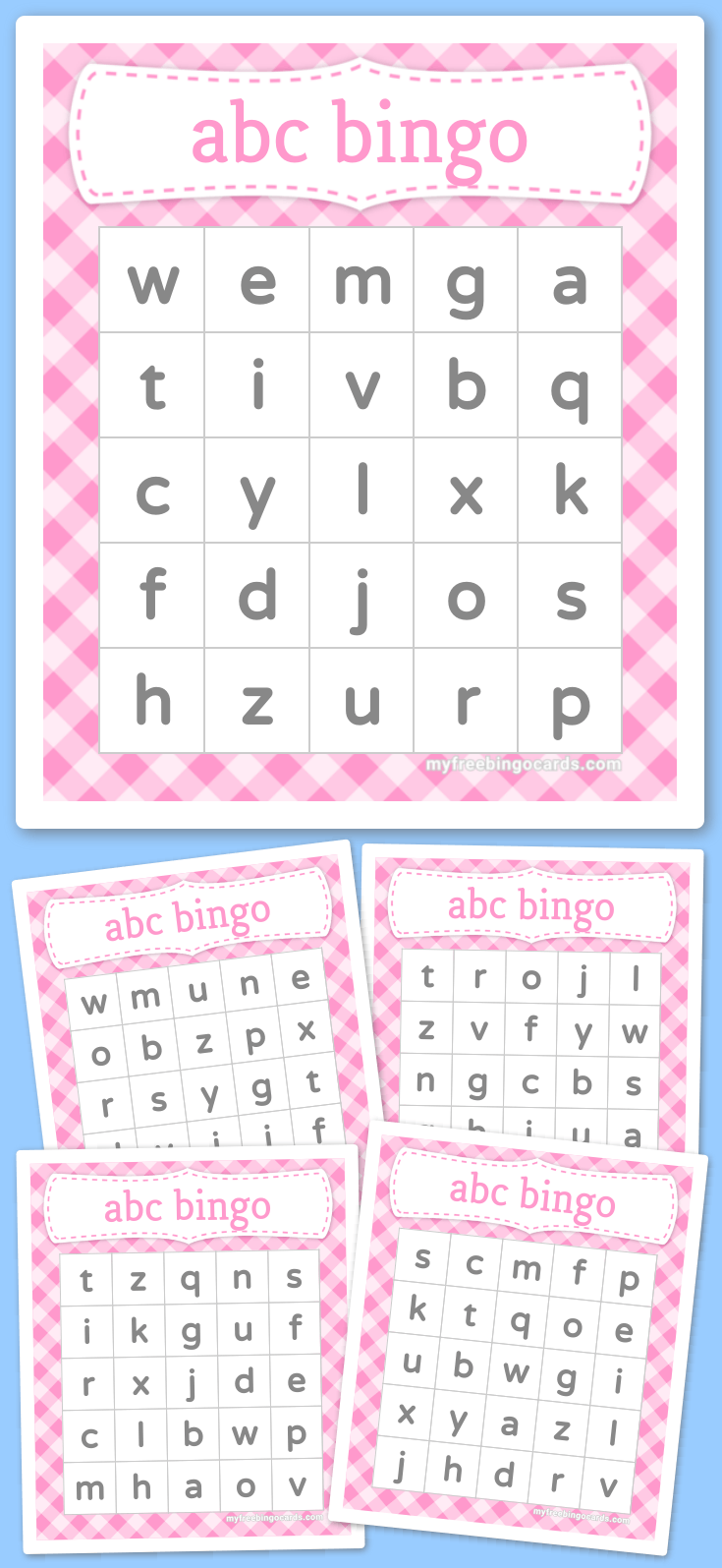 Virtual abc bingo