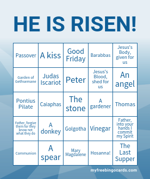 HE IS RISEN! BINGO