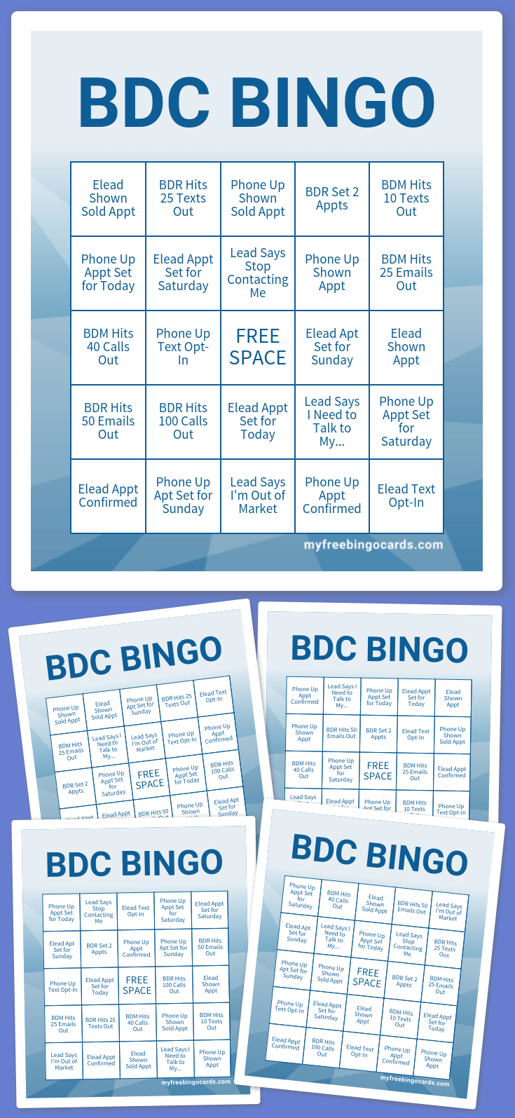 Virtual BDC BINGO