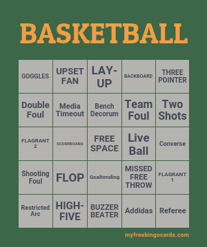 BASKETBALL BINGO